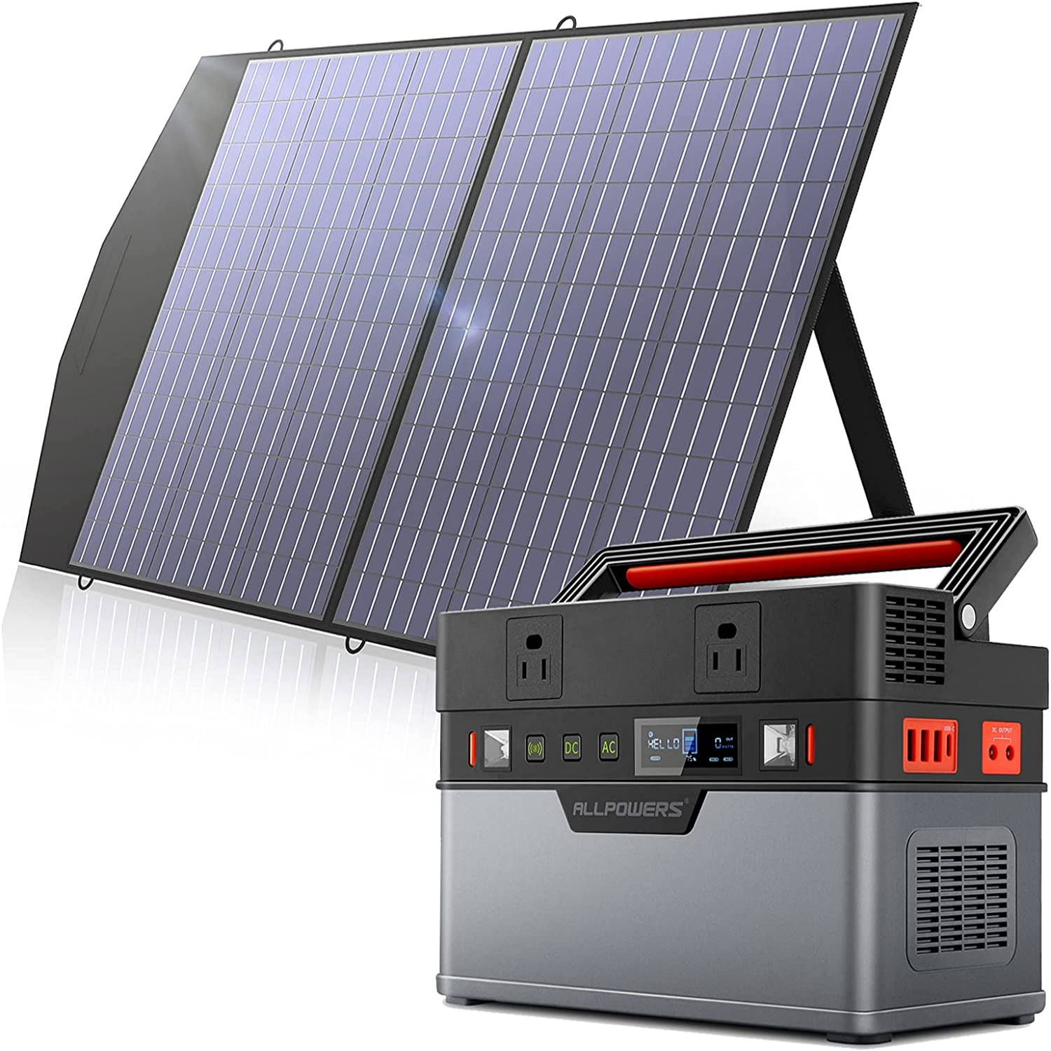ALLPOWERS 700W Solar Generator (S700 + SP027 100W Solar Panel)