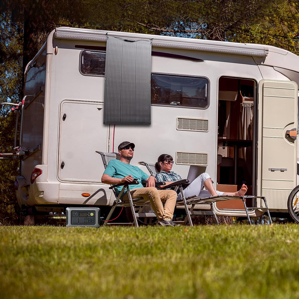 ALLPOWERS 600W Solar Generator (R600 + SF200 200W Flexible Solar Panel