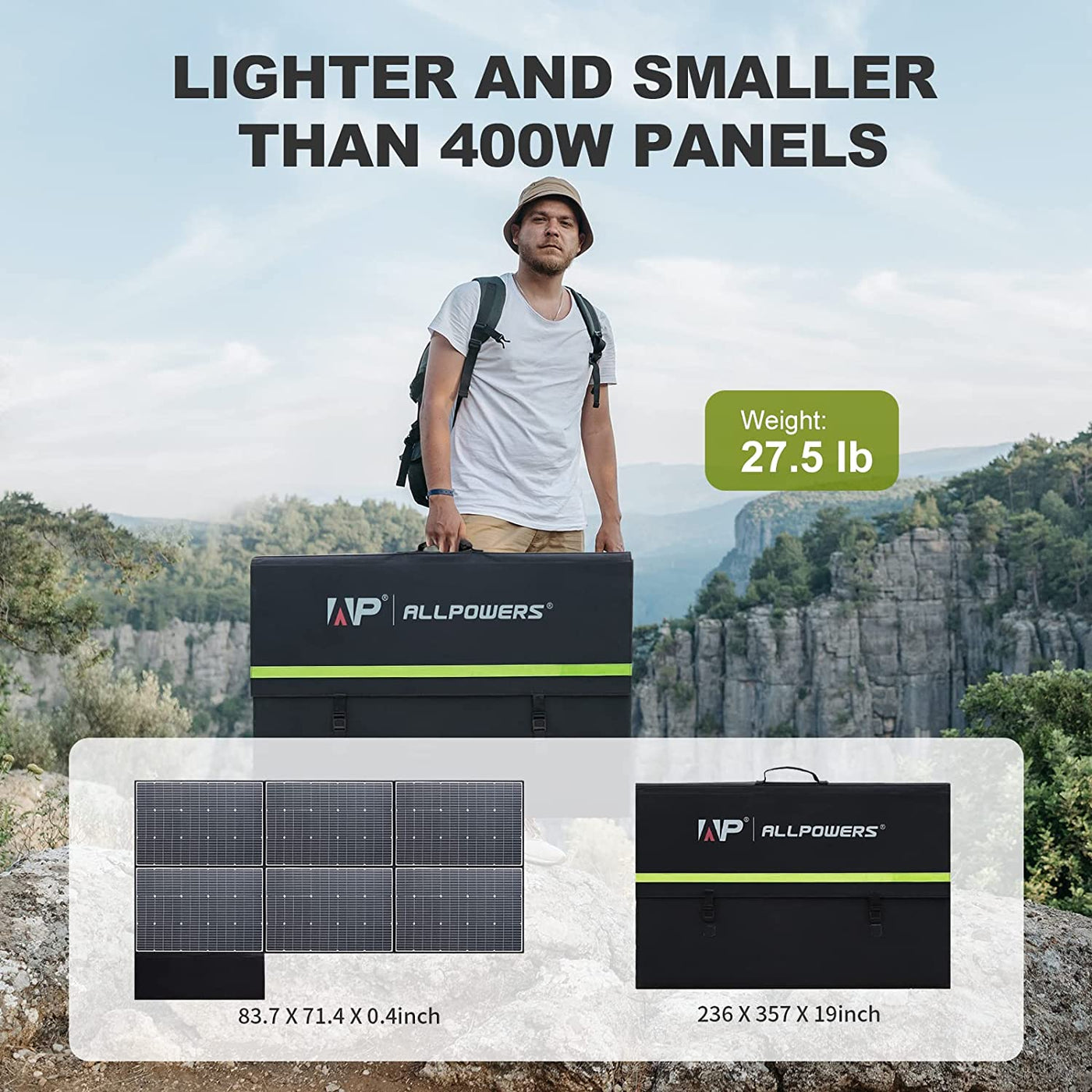 ALLPOWERS 4000W Solar Generator (R4000 + SP039 600W Solar Panel)